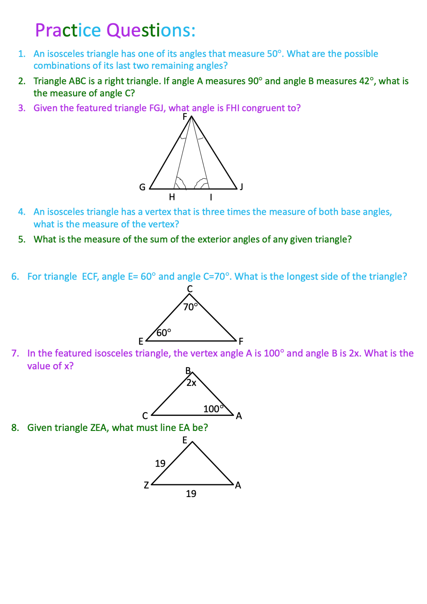 Triangle Rules Quiz – Alexia Academic Consulting