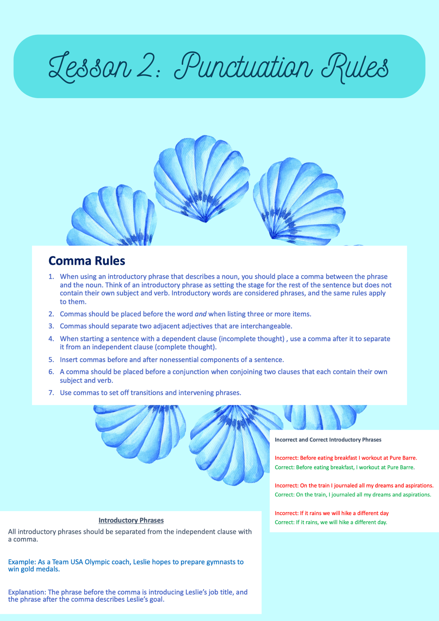 Punctuation Rules – Alexia Academic Consulting